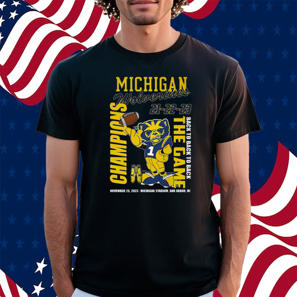 Michigan Wolverines 21-22-23 Back To Back To Back The Game Champions ...