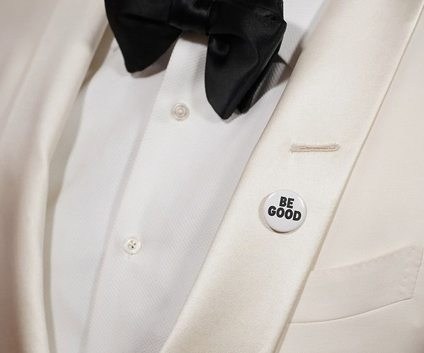 Official Be Good Pin Button