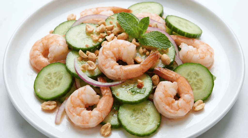 Thai Cucumber & Shrimp Salad - Afd
