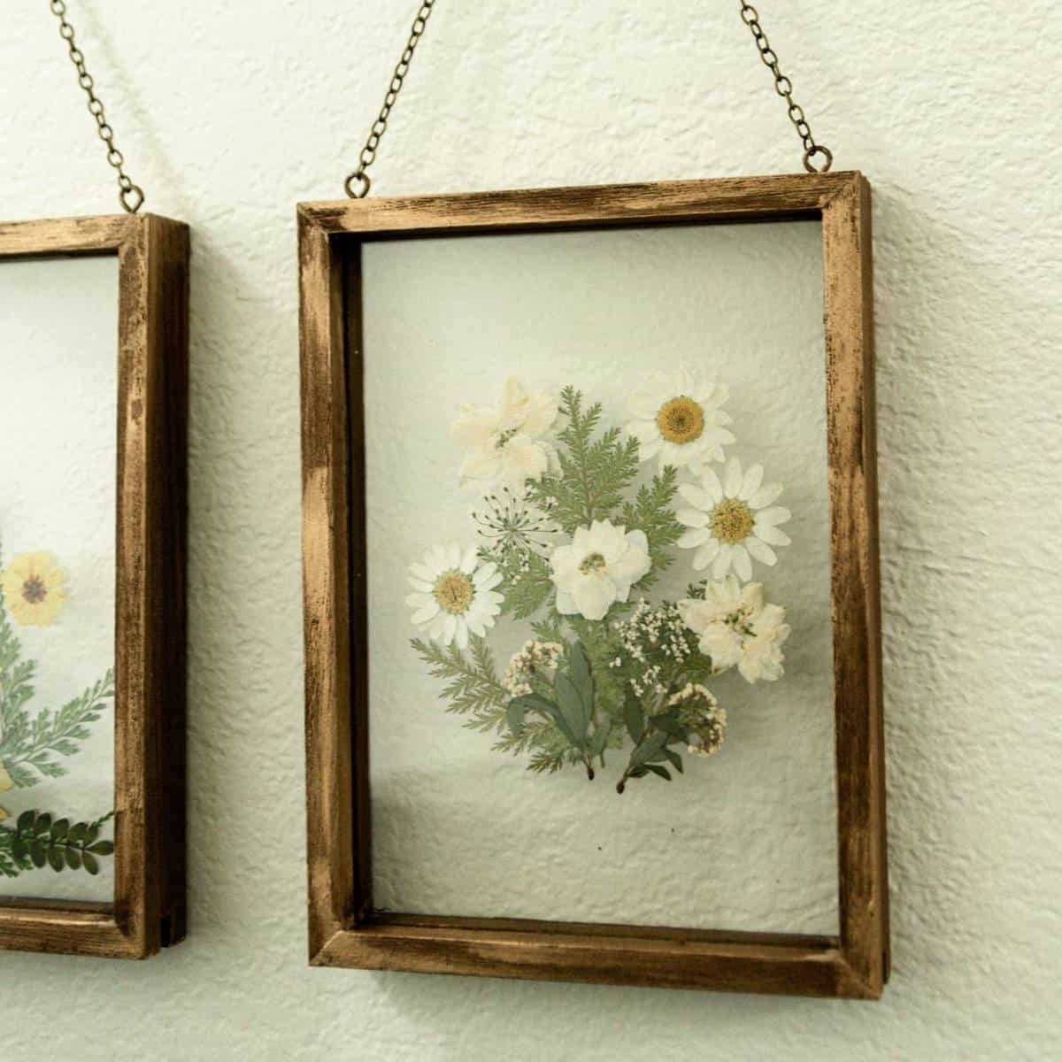 DIY Floating Frames with Pressed Flowers — Capturing Wonderland