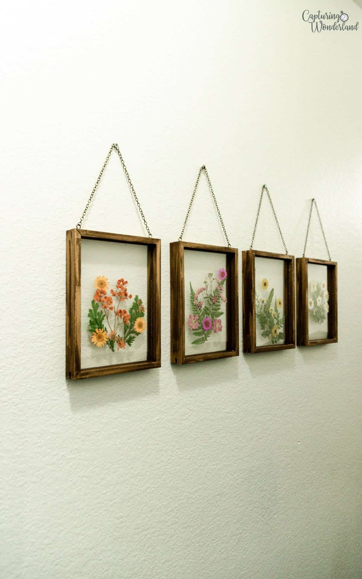 DIY Floating Frames with Pressed Flowers — Capturing Wonderland