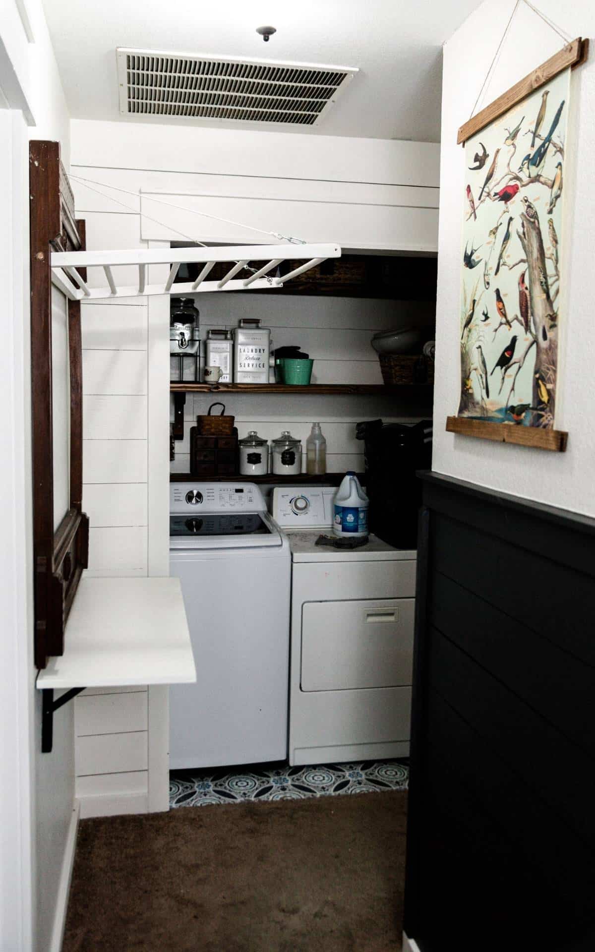 wall clothes dryer inside