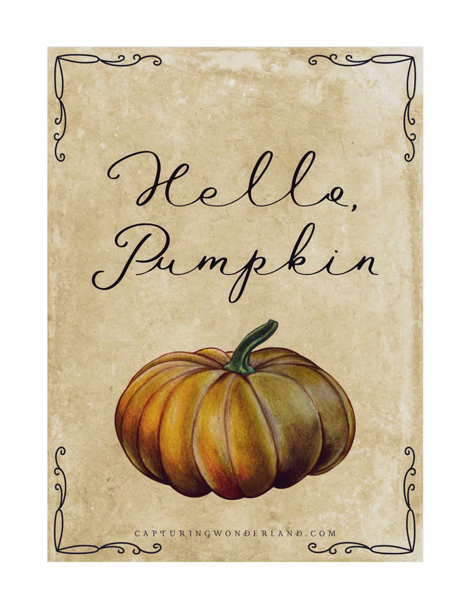 Fall Signs to Decorate for Autumn Free Printables — Capturing Wonderland