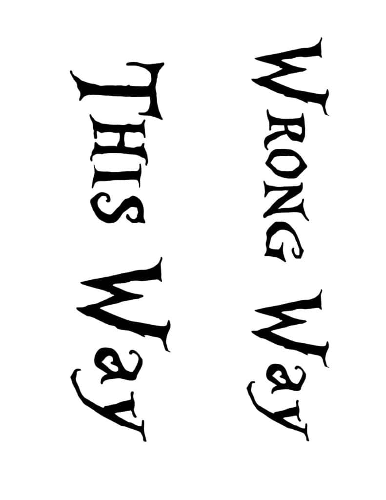 DIY Alice in Wonderland Directional Sign Post — Capturing Wonderland