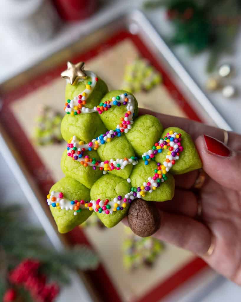 Easy Christmas Tree Cookies – No Cutter Needed!