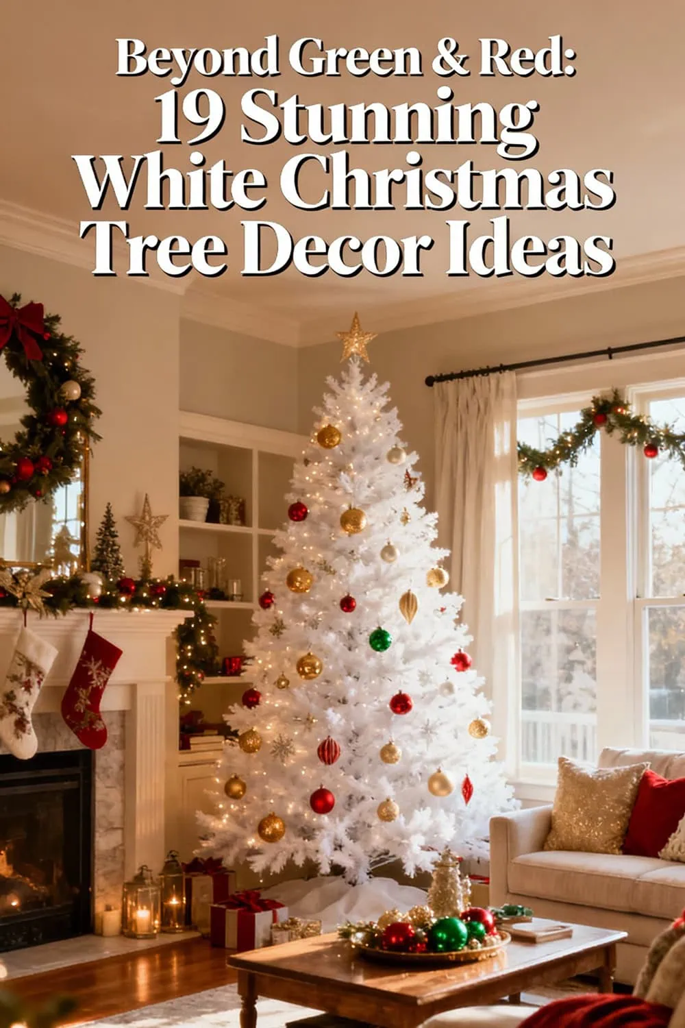 19 Stunning White Christmas Tree Decor Ideas - Chosen Furniture