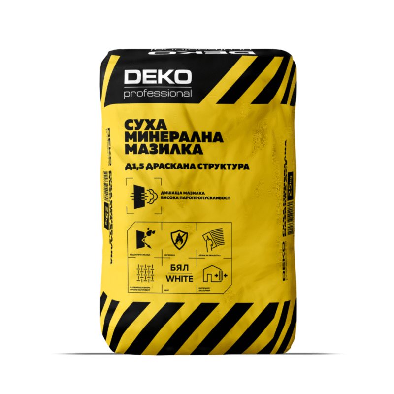 DEKO professional Суха минерална мазилка D1.5 mm - ColorHouse.bg