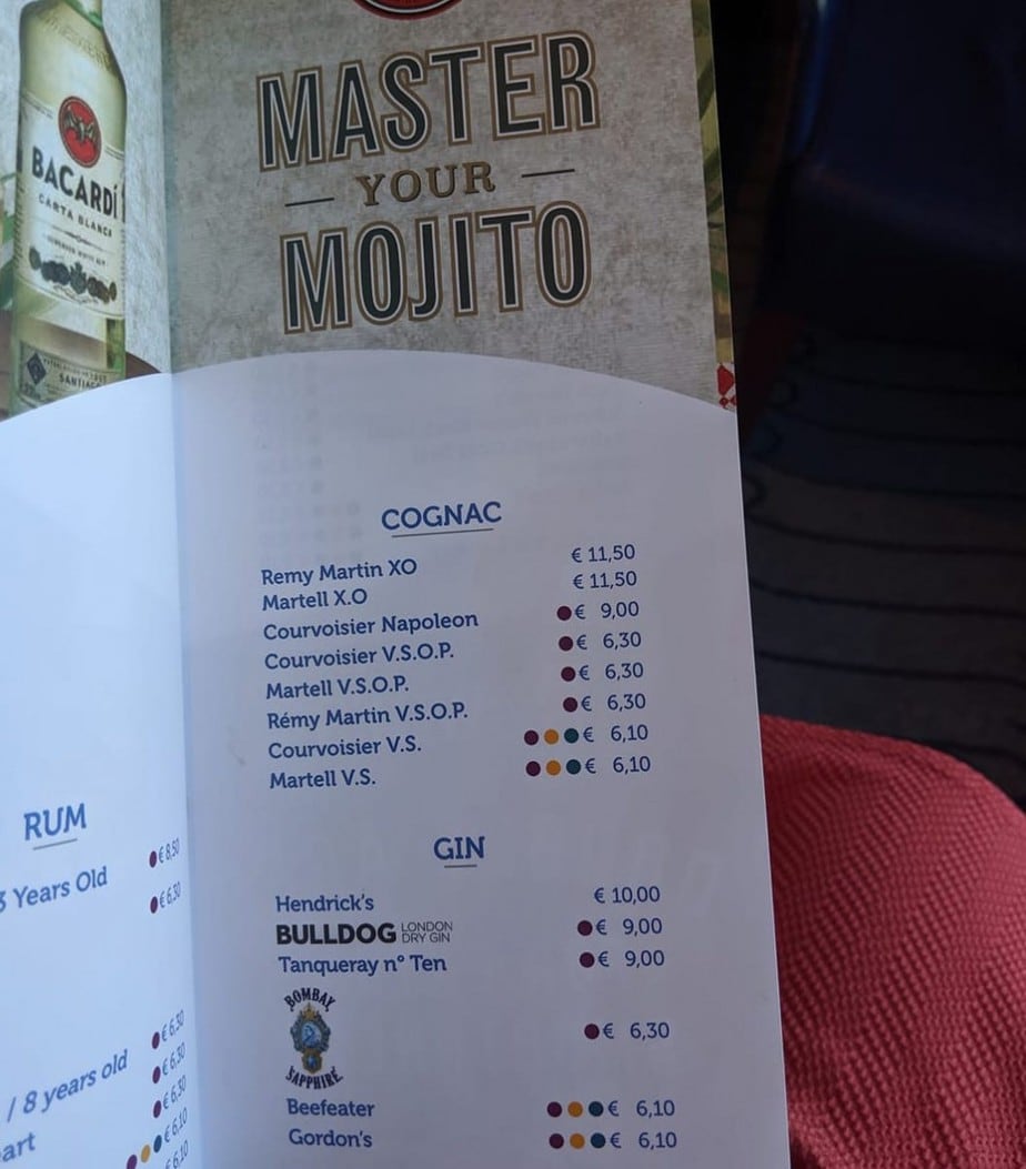 Costa Cruises, Drinks Guide - Drinks Packages and Menus - Emma Cruises