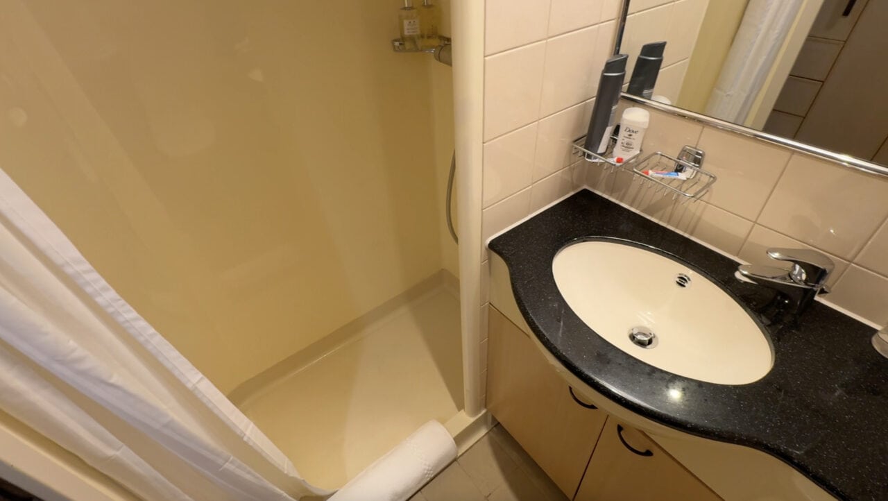 Queen Mary 2 - Atrium View Inside Cabin Review - Emma Cruises