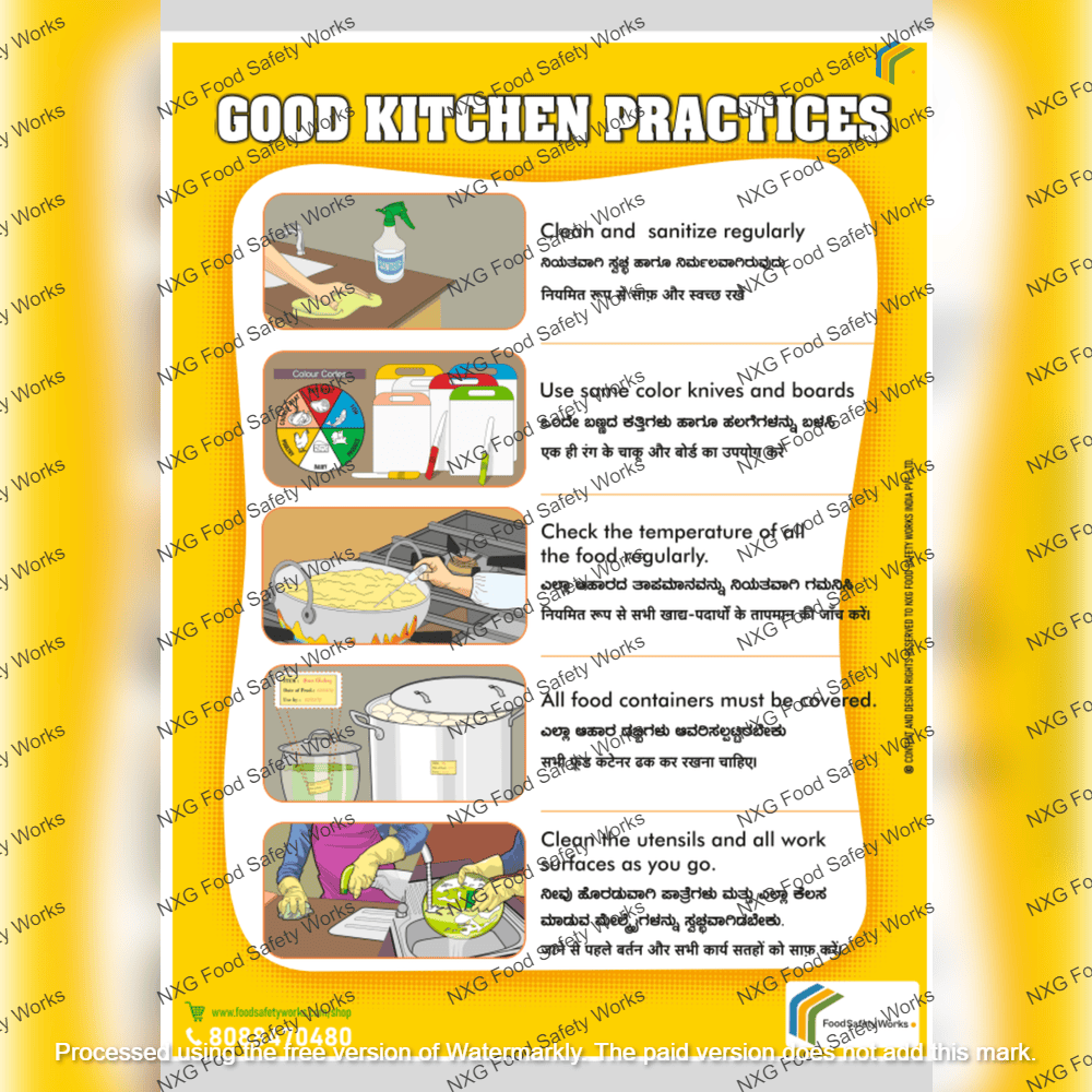 Good Kitchen Practices Poster - Food Safety Works