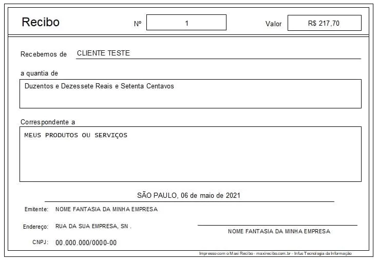 Qual a importância do recibo?.