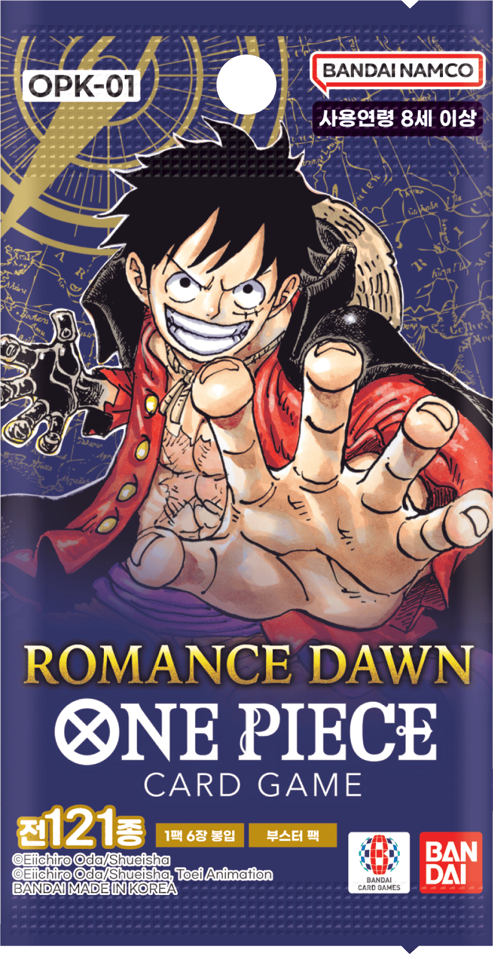 One Piece Cards “Romance Dawn” OP01 Booster Box Korean Ver – K-TCG