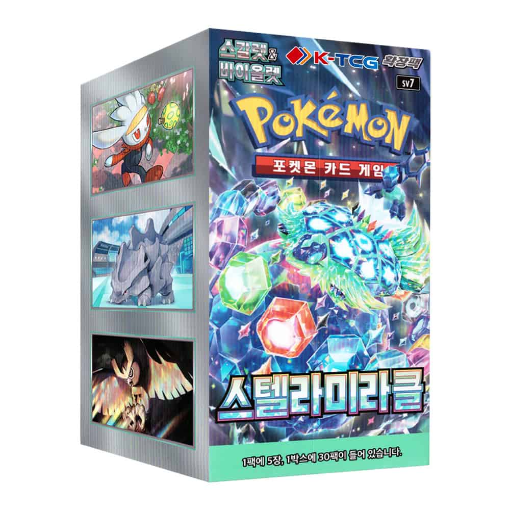 Pokemon Cards “Stella Miracle” sv7 Booster Box Korean Ver – K-TCG