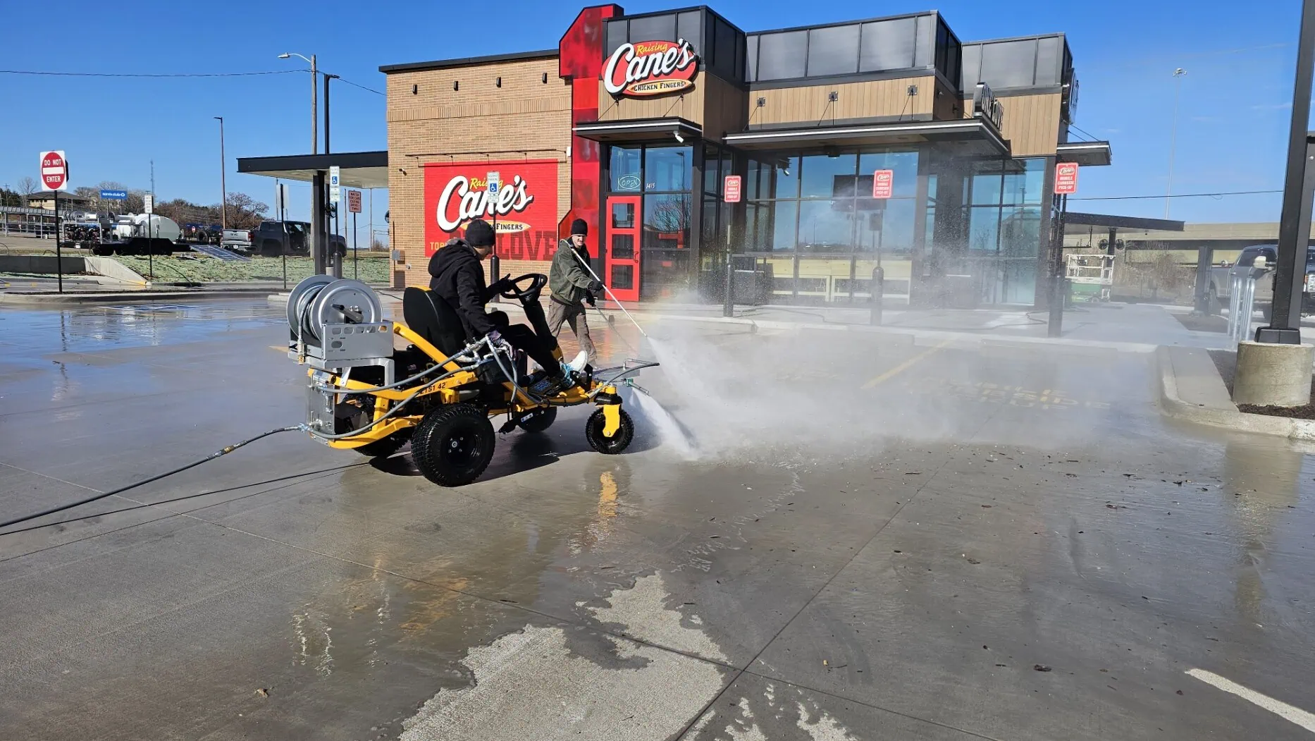 The Beast: 6-Foot Concrete Cleaning Innovation | KC Splash