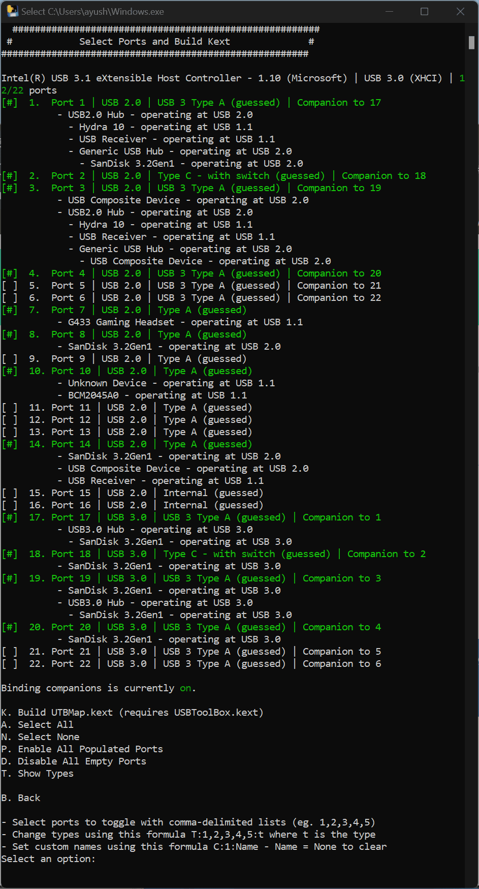 [GUIDE] How To do USB Mapping for Hackintosh in Windows | Kextcache