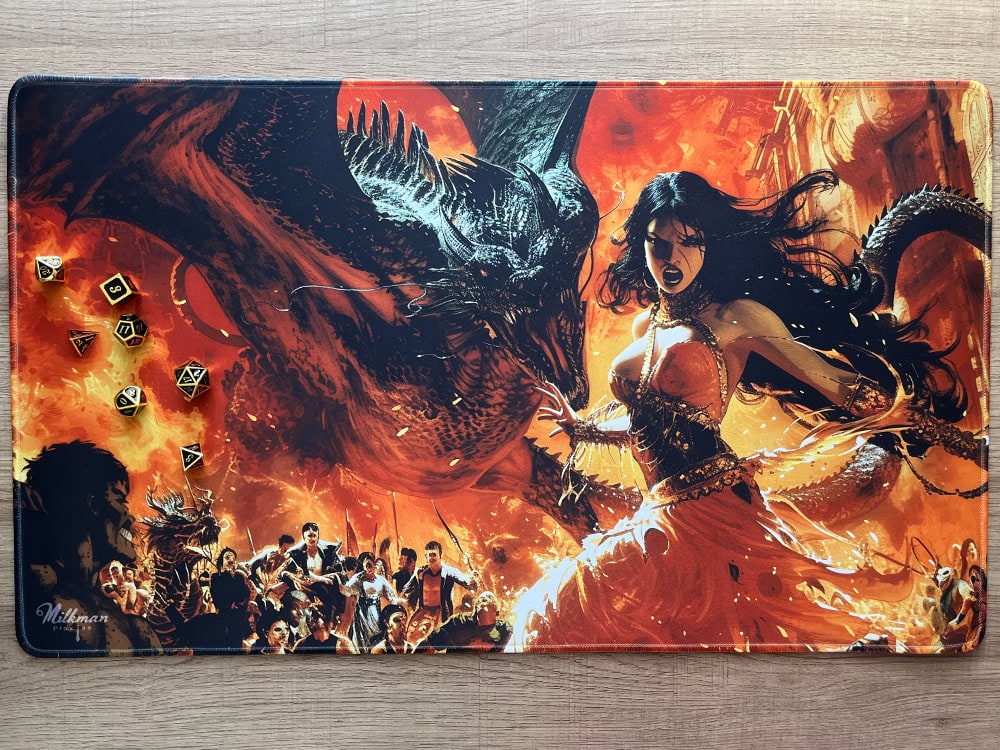 MTG Dragon Playmat - Dragon Mage's Vengeance TCG Playmat