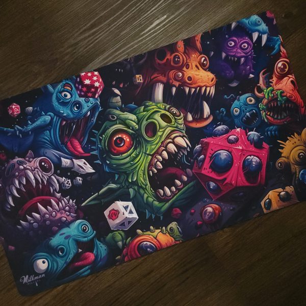 Goblin MTG Playmat - Dice Goblins On Acid Trip - Psychedelic