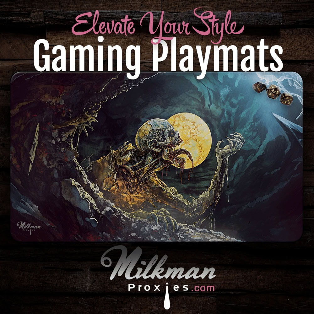 Zombie Apocalypse Mtg Playmat - Zombie Apocalypse Gaming Deskmat - MilkMan Proxies
