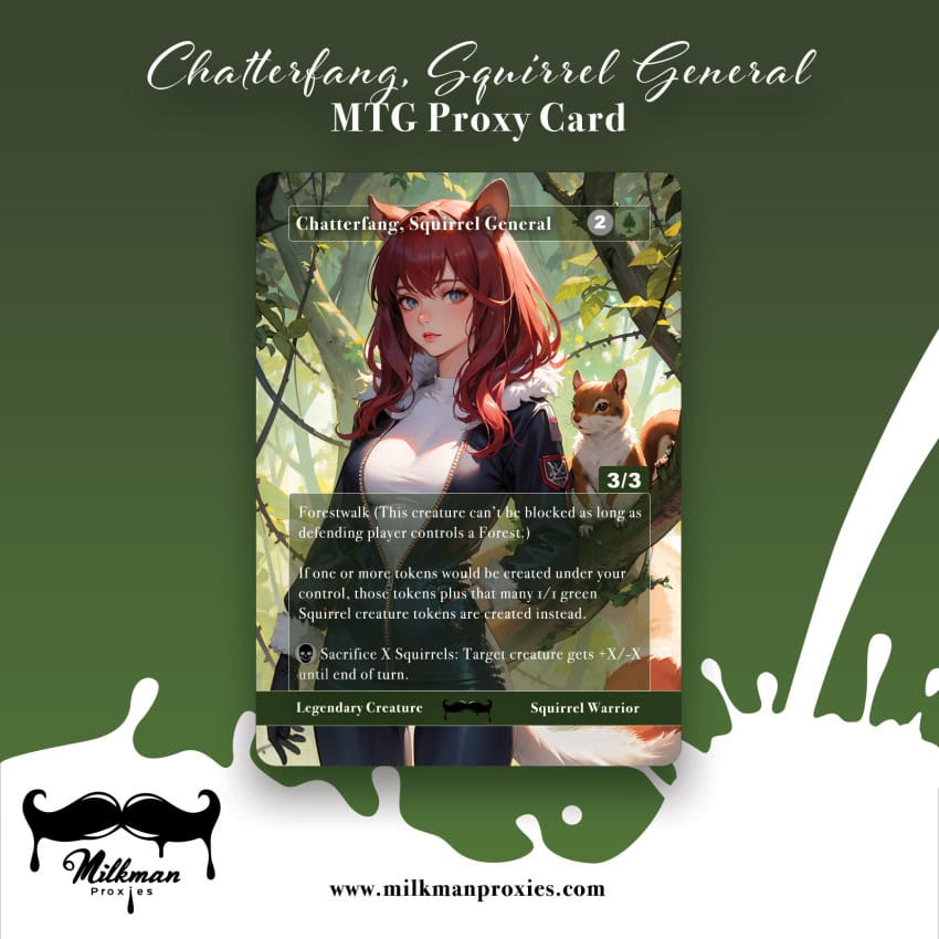 Chatterfang, Squirrel General Anime Proxy Card - MilkMan Proxies