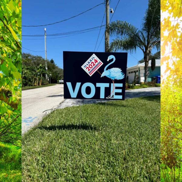 Kamala Harris 2024 Vote Blue Yard Sign