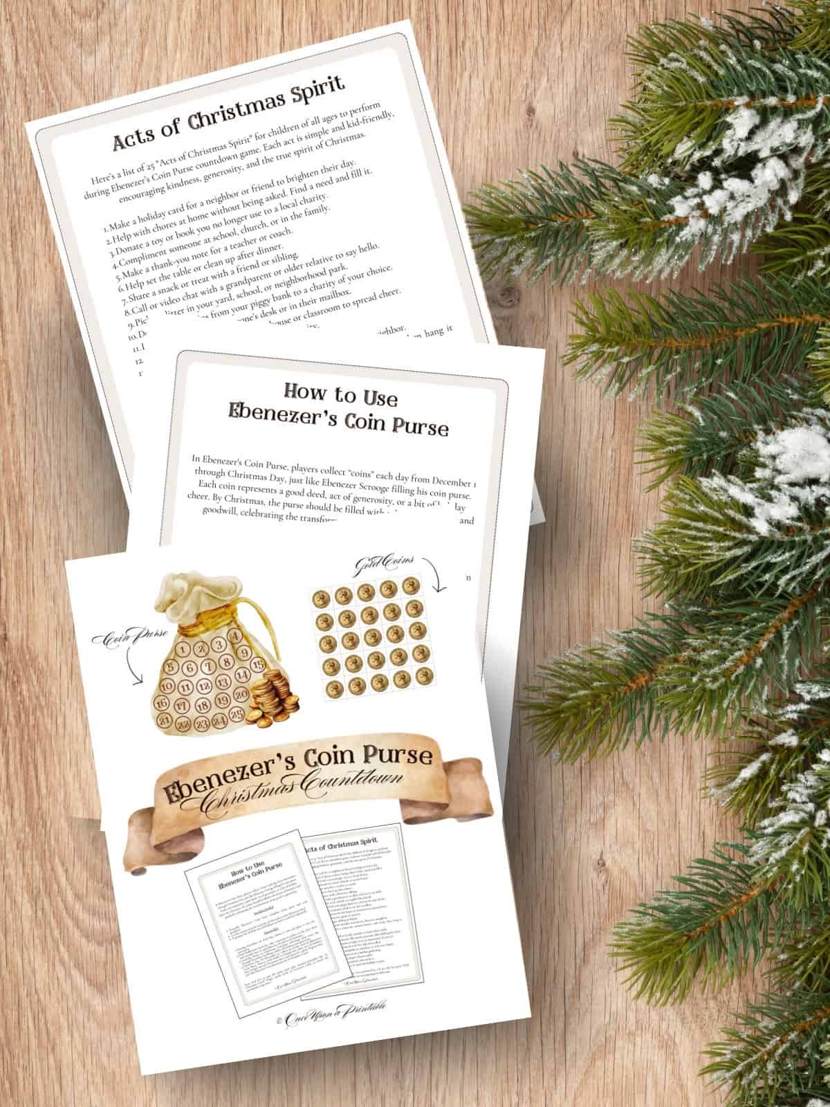 A Christmas Carol Countdown for Little Kids (Free Printable) - Once ...