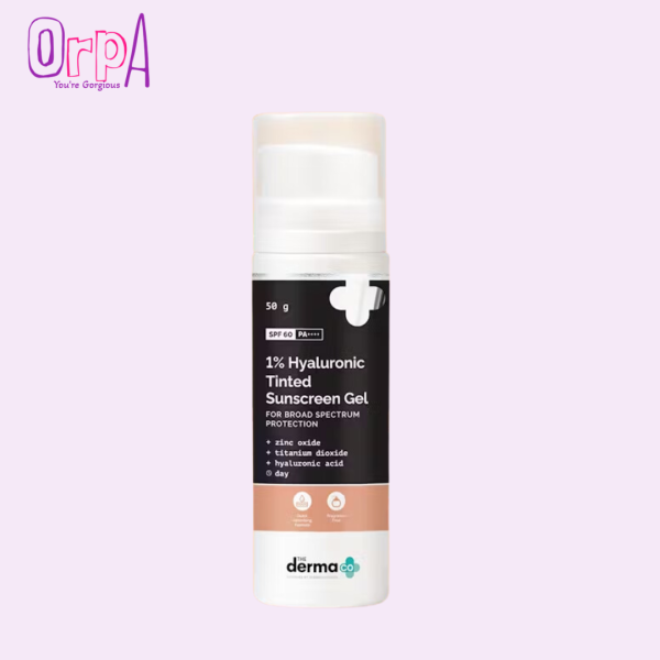 The Derma Co 1% Hyaluronic Tinted Sunscreen Gel For Broad Spectrum ...