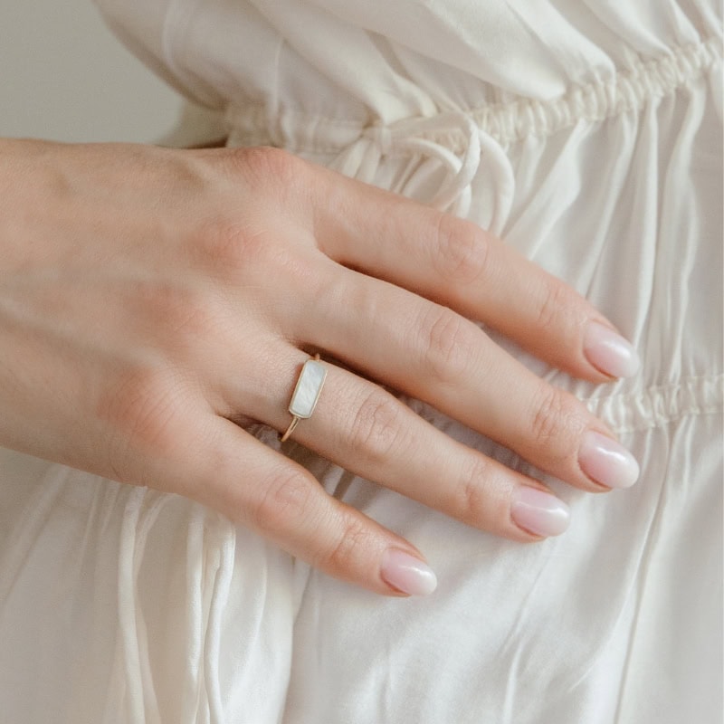 Mother-of-Pearl Arch Ring - Eden and Co | Online Store SA