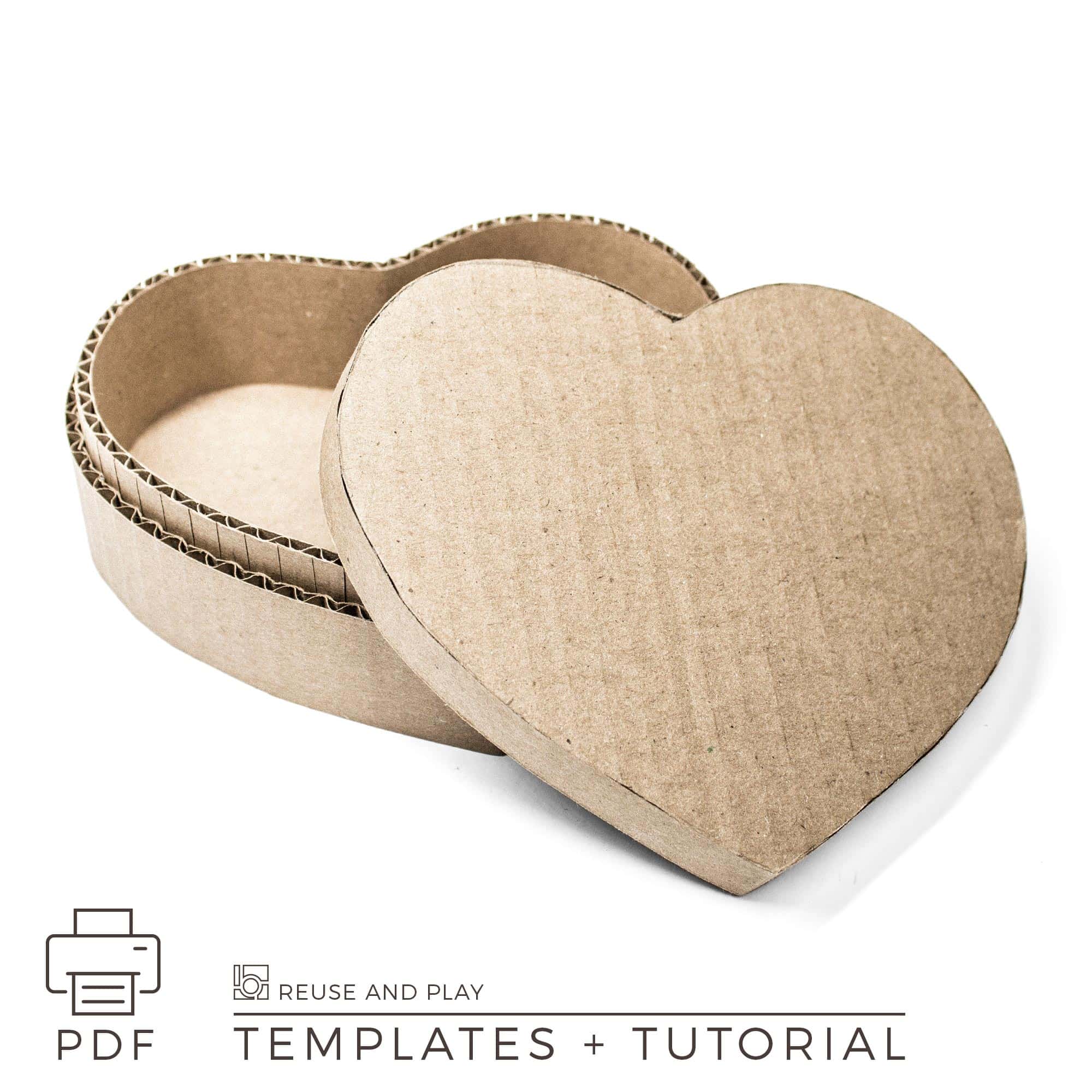 Heart-Shaped Gift Box TEPMLATE
