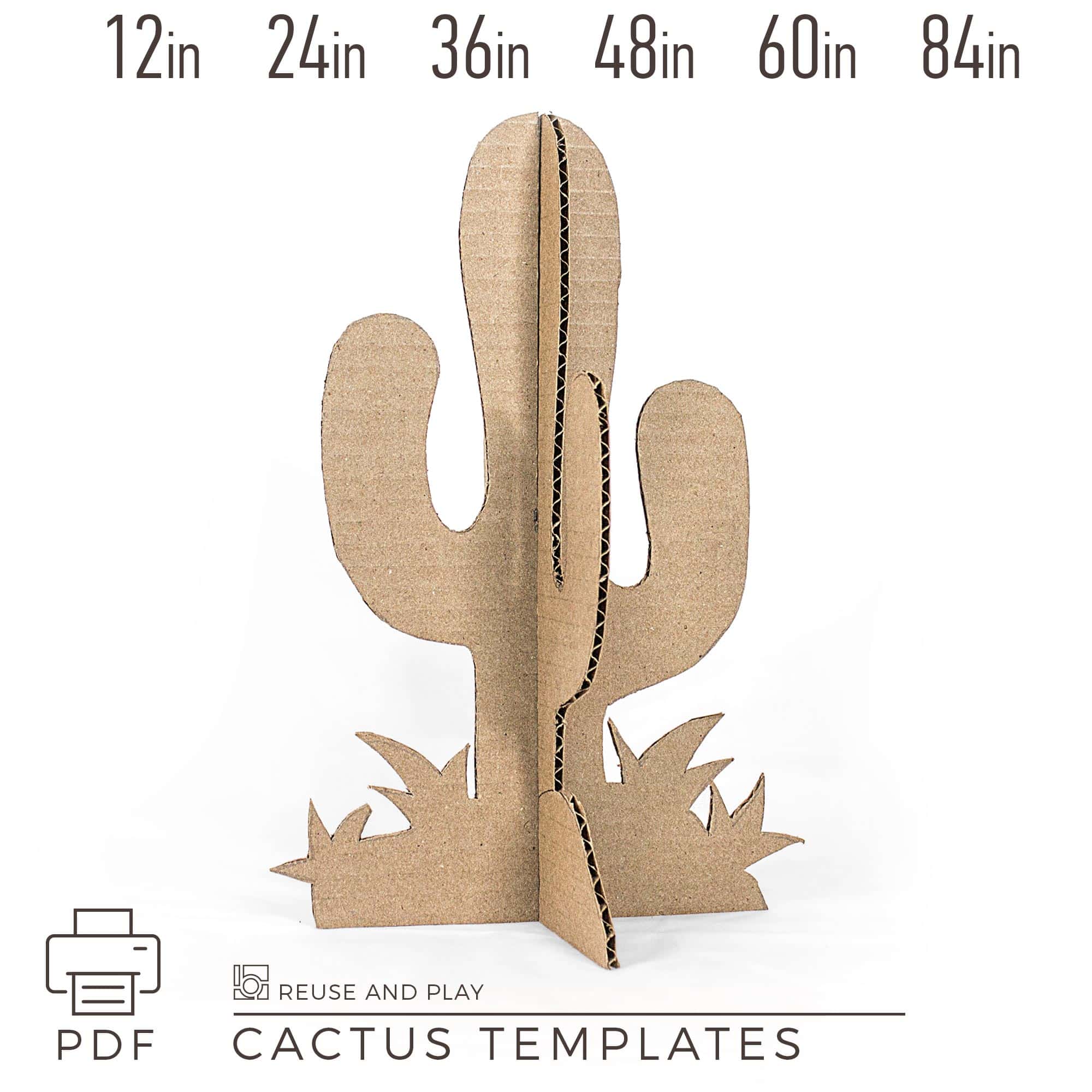 Cactus Standee Templates