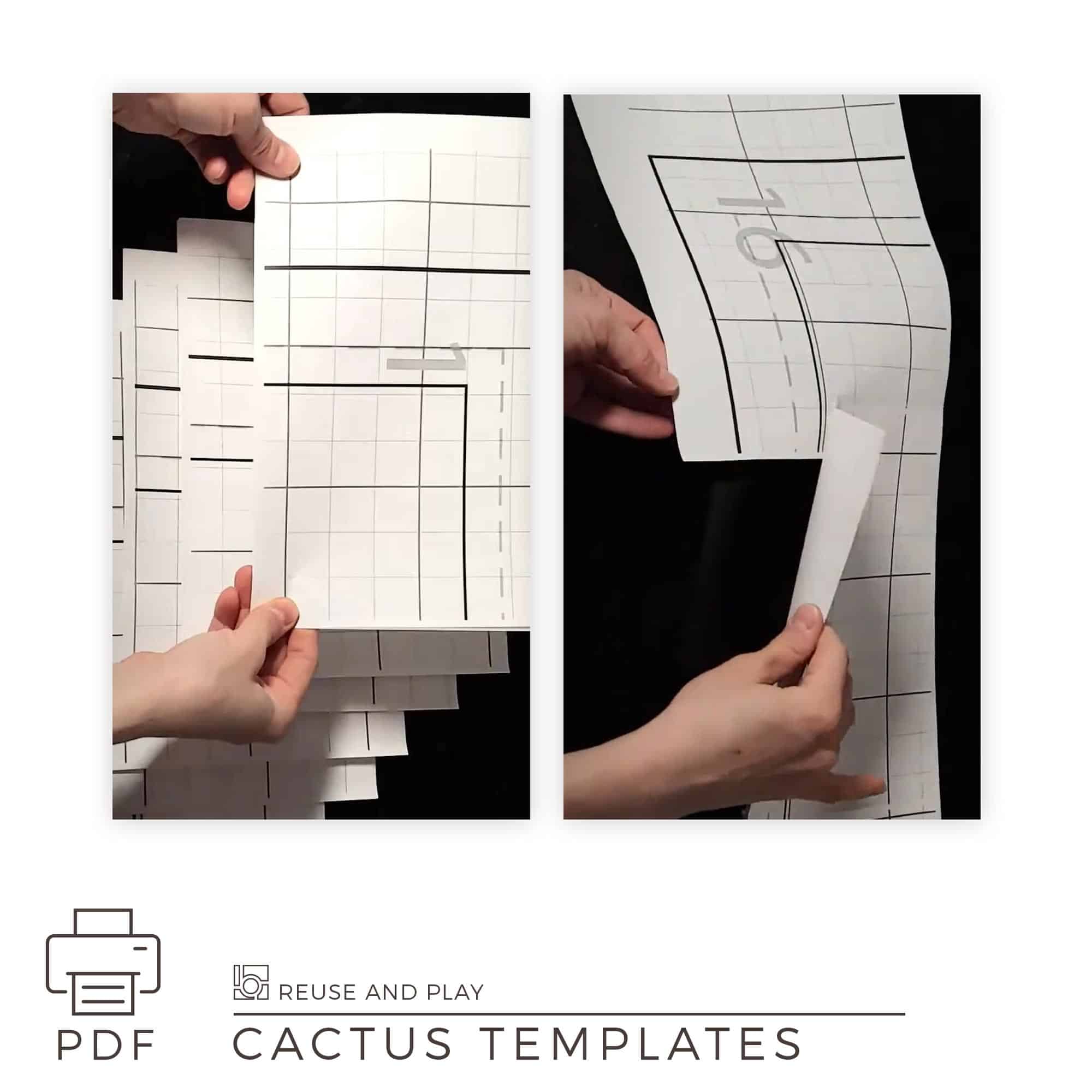 Cactus Standee Templates