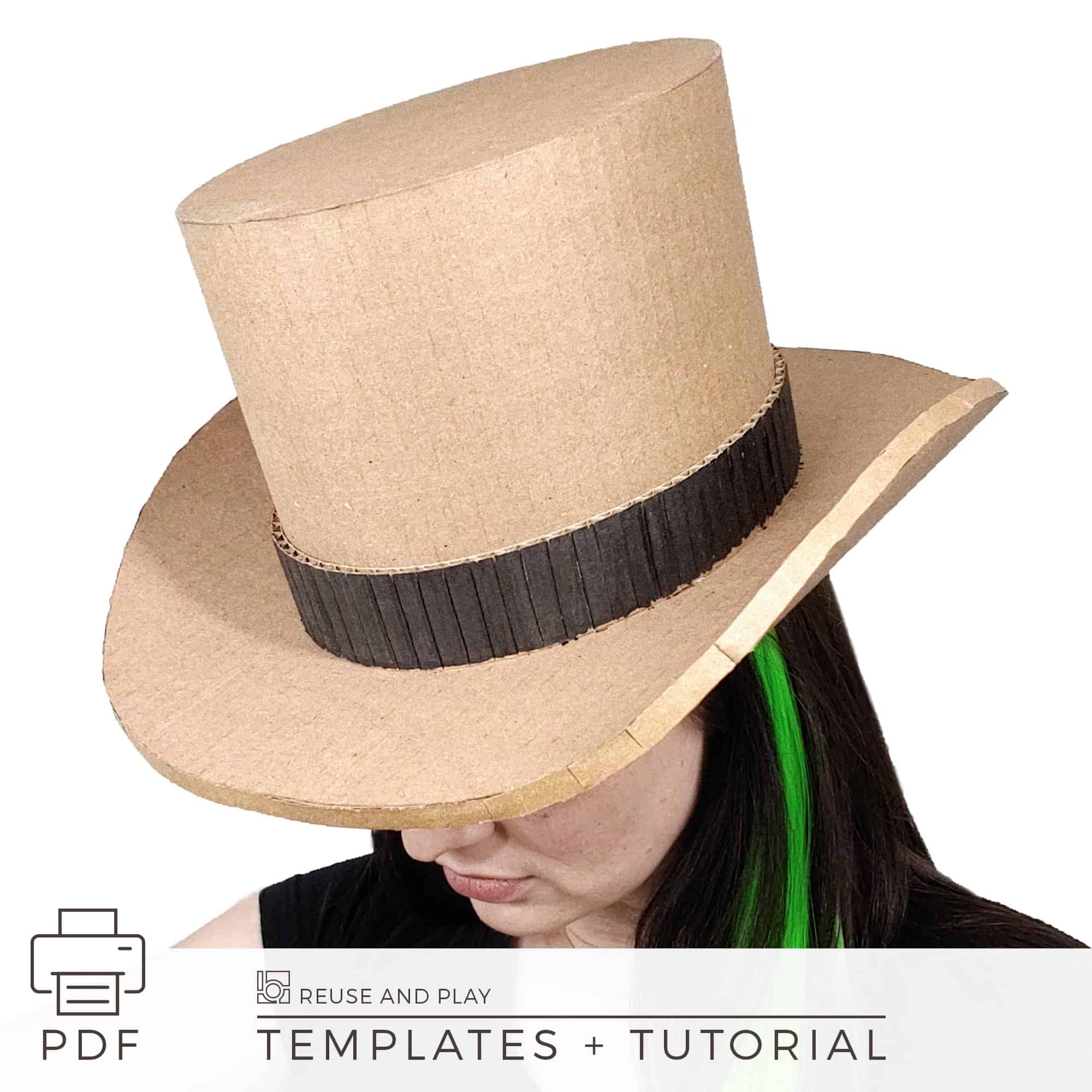 Top Hat Printable Template and Tutorial | Reuse and Play