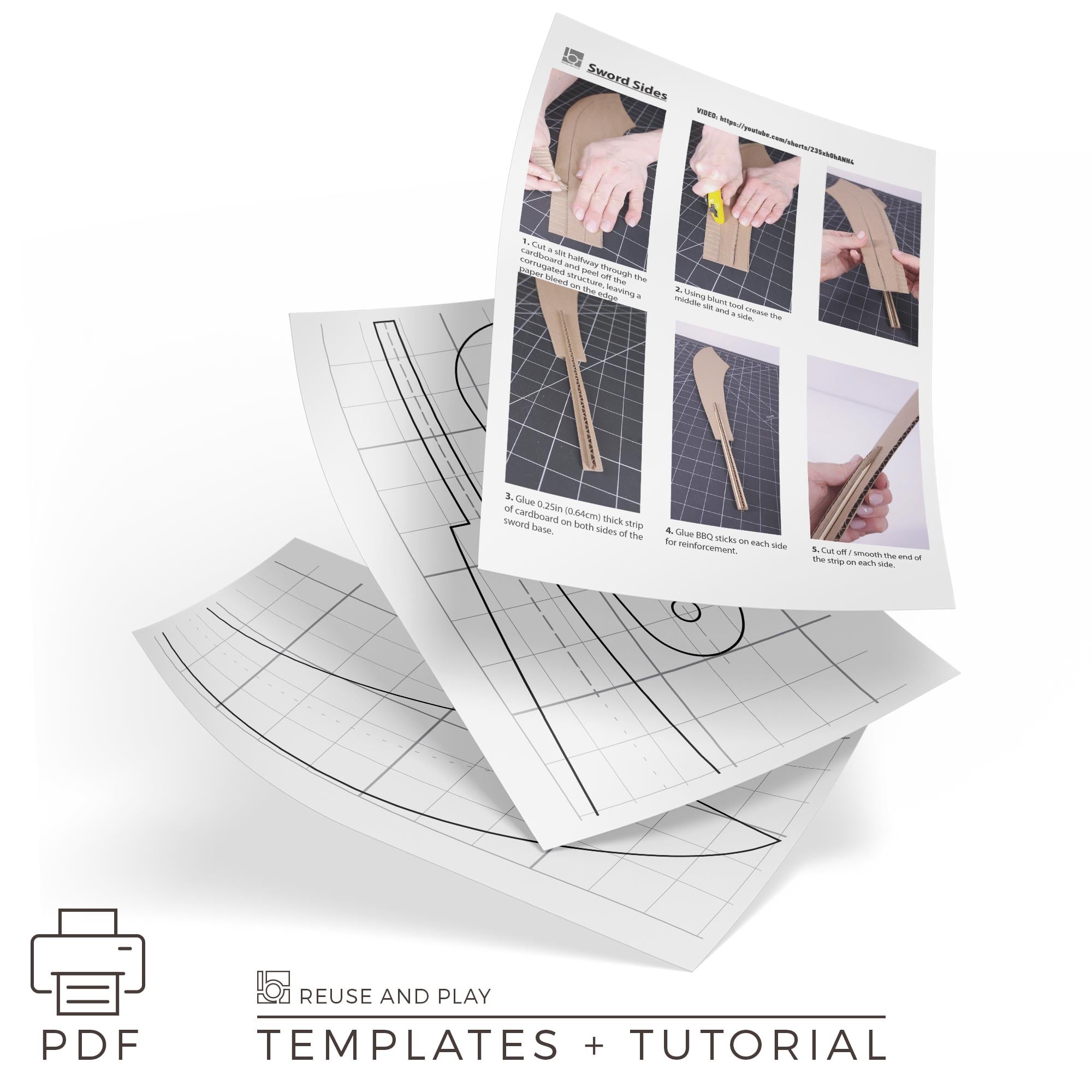 Pirate Sword Templates