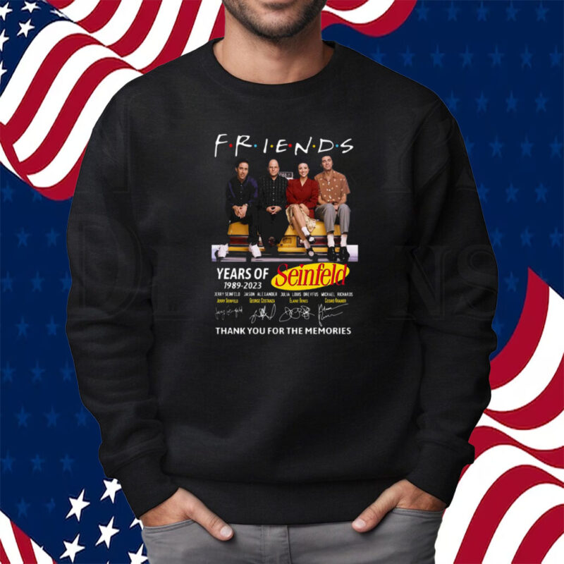 Friends 34 Years Of 1989 – 2023 Seinfeld Thank You For Memories Shirt ...