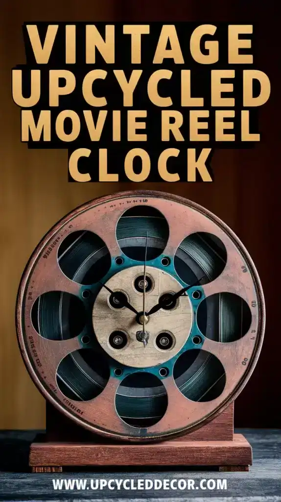 Easy DIY Decor: How to Make an Upcycled Film Reel Clock - Upcycled Decor