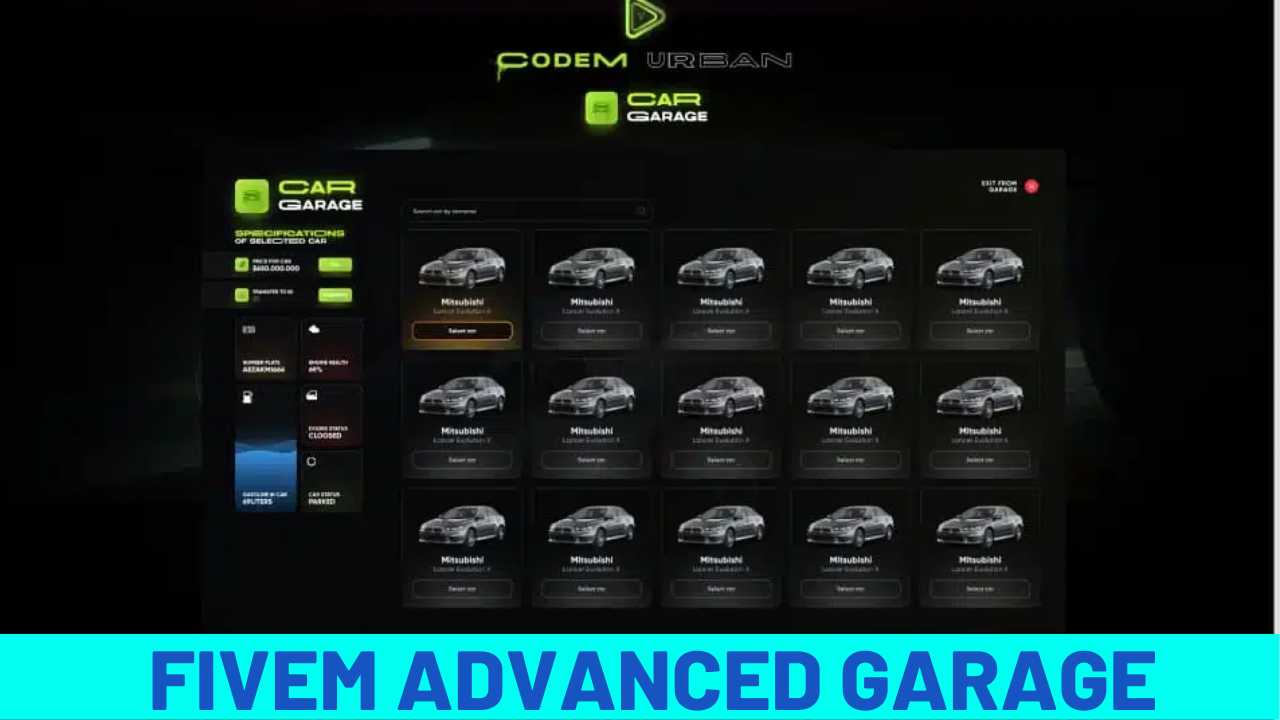 advanced garage fivem - FiveM Store