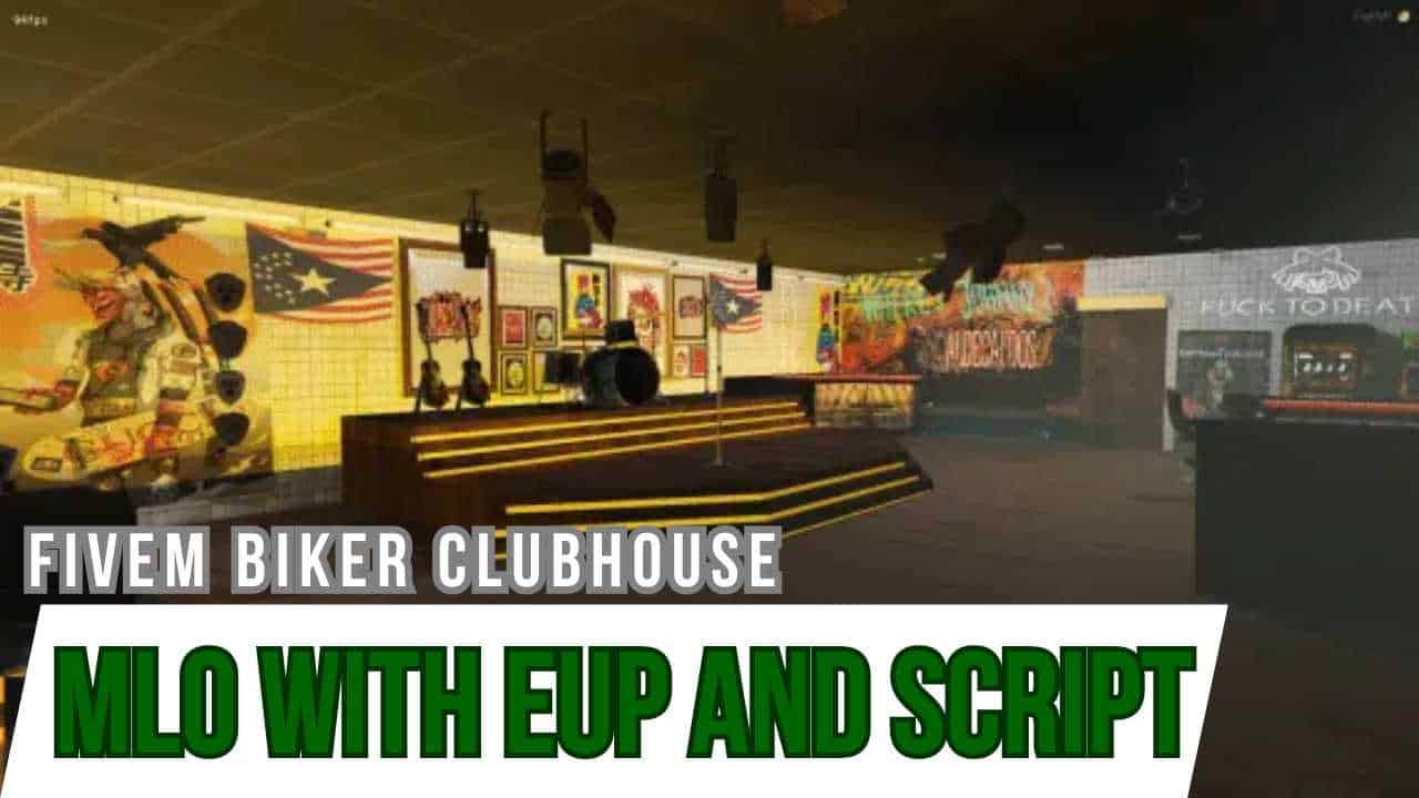 fivem biker clubhouse mlo with eup and script - FiveM Store