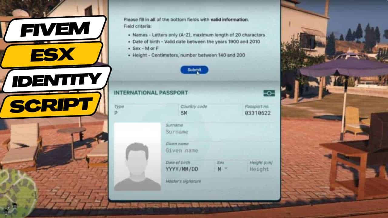 fivem esx identity script - FiveM Store