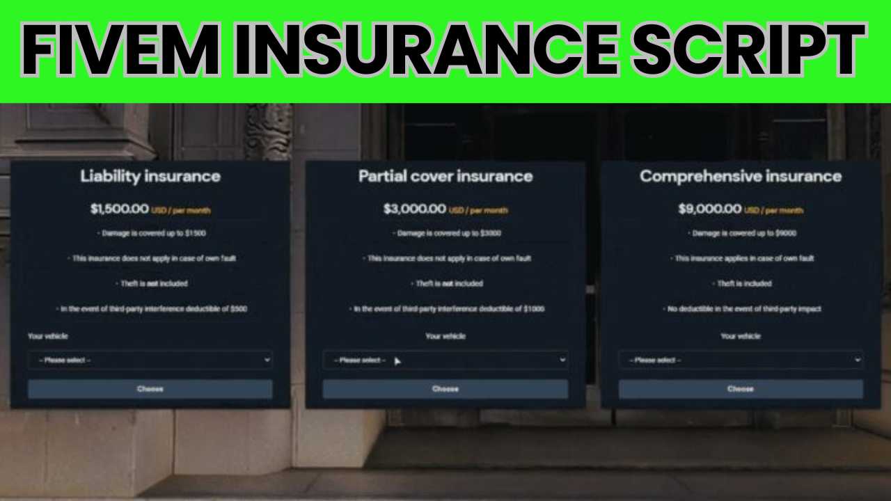 fivem insurance script - FiveM Store