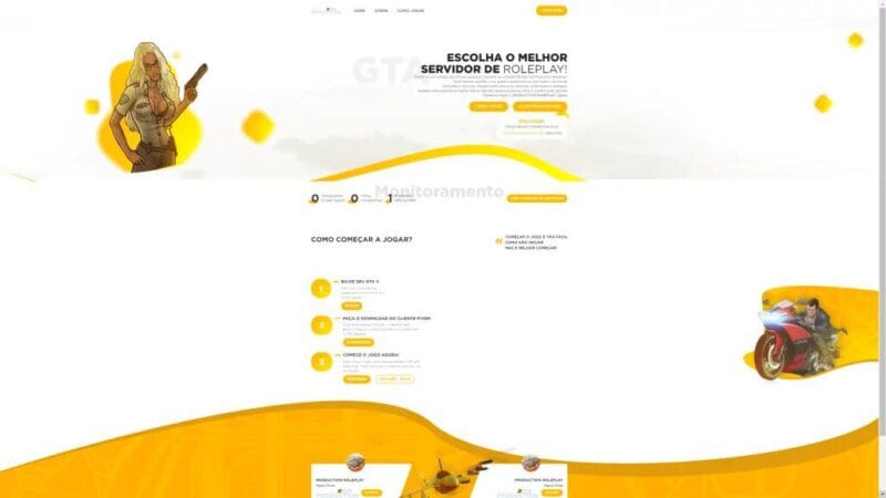 Fivem RolePlay Server Website V1 - FiveM Store