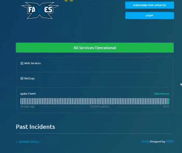 Fivem Website Automated Status Uptime - FiveM Store