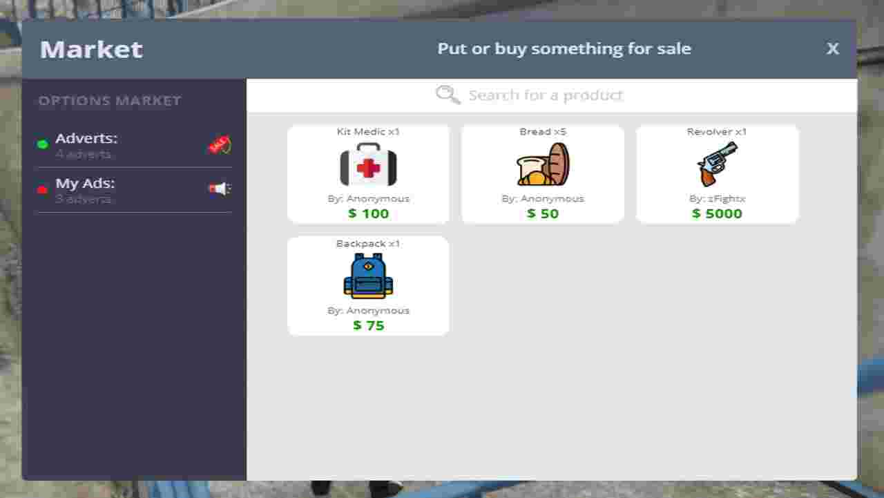 Fivem Market between players - FiveM Store