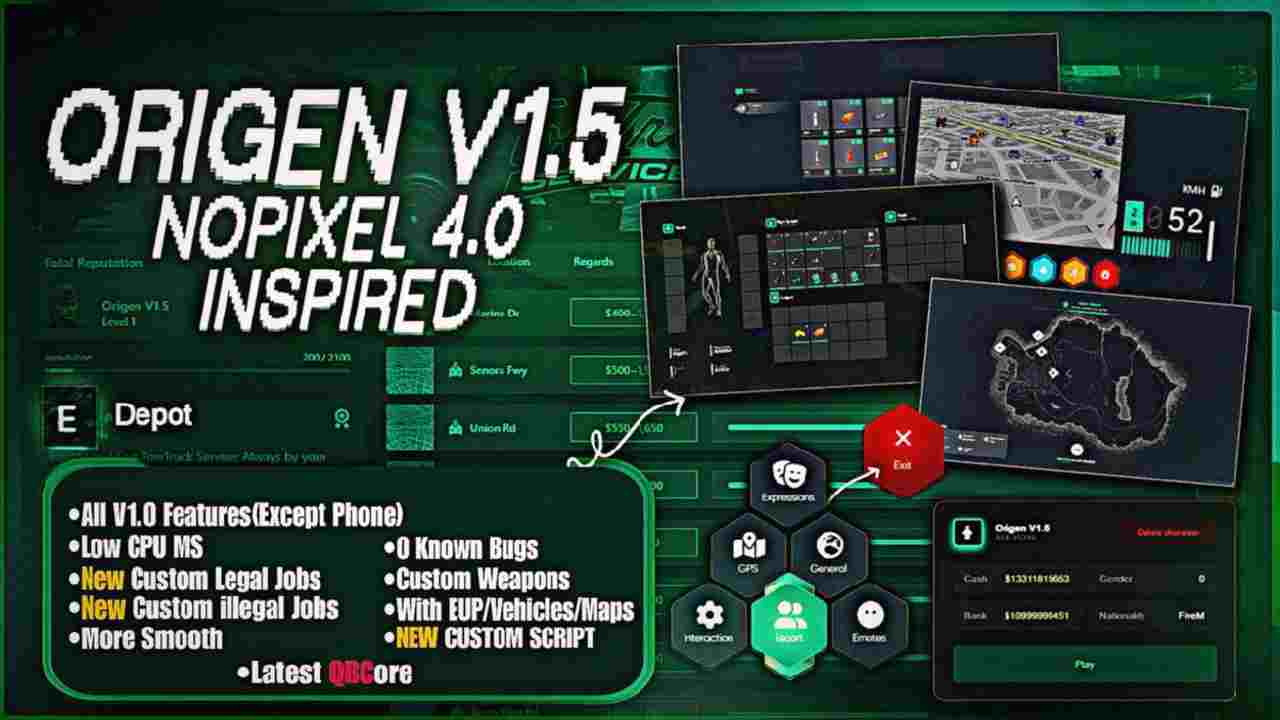 Fivem NoPixel 4.0 Inspired Server - FiveM Store