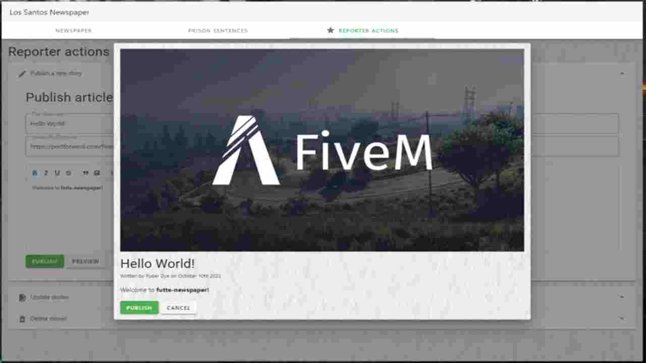 Fivem newspaper - FiveM Store