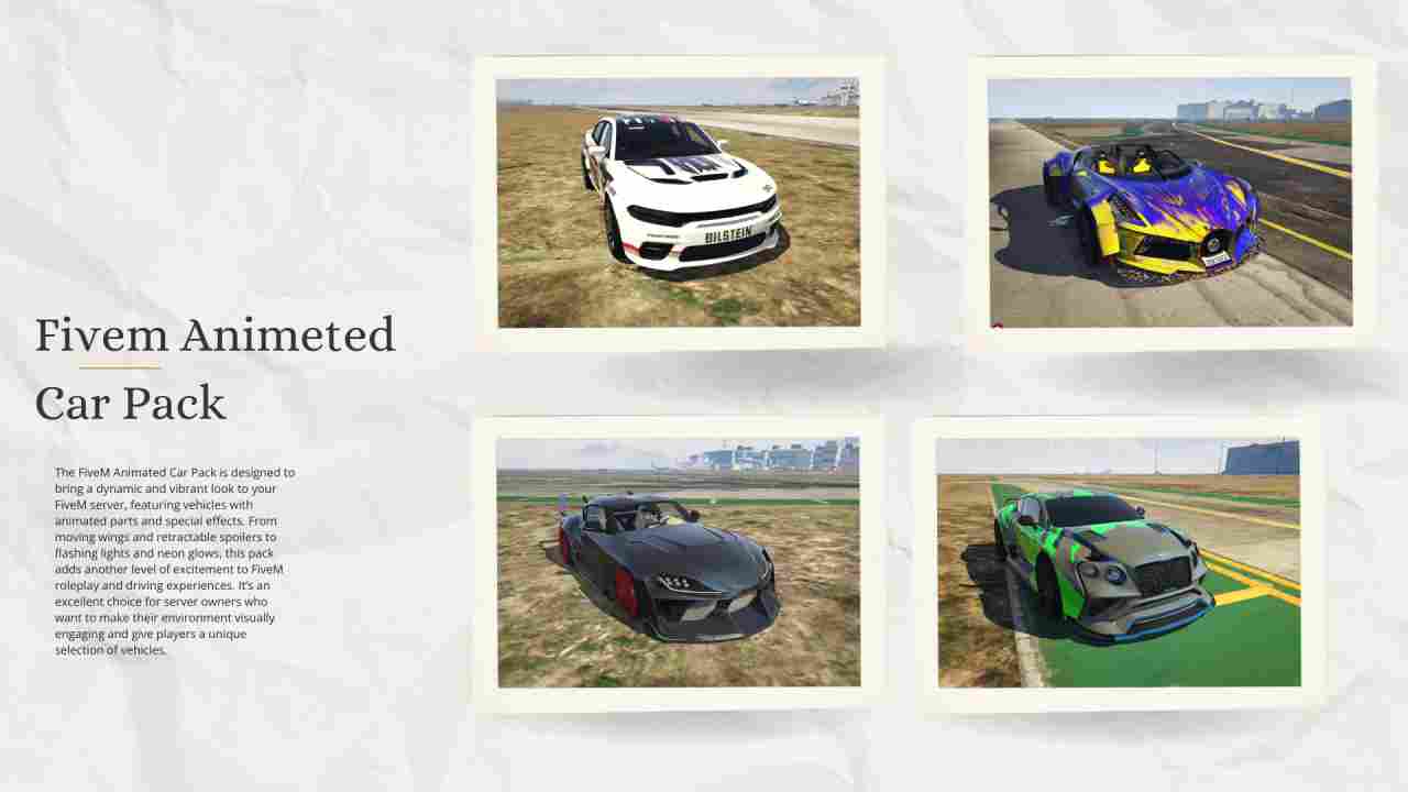Fivem Animeted Car Pack - FiveM Store