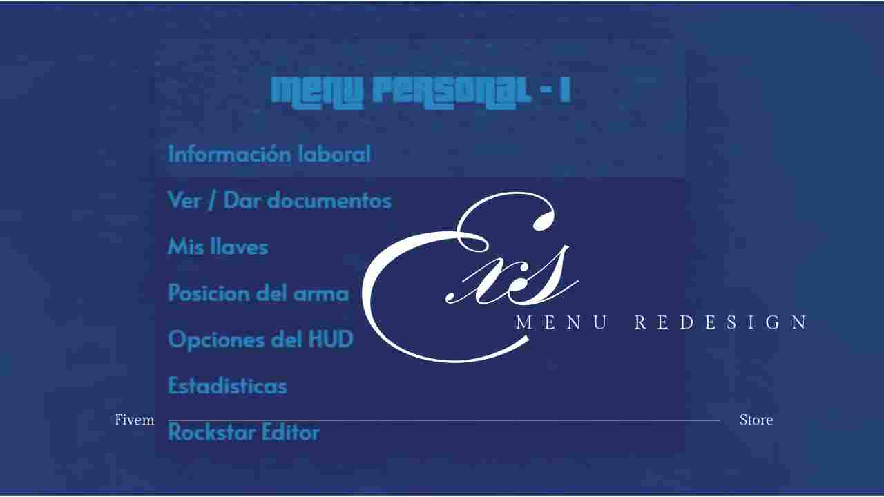 ESX Menu Redesign - FiveM Store