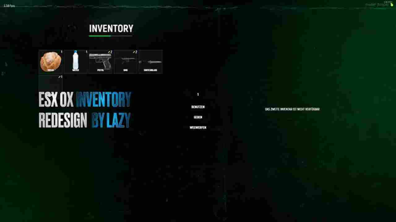 Esx inventory Hud - FiveM Store