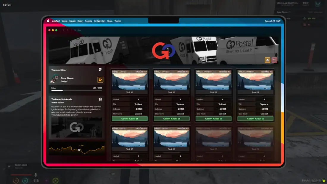 Fivem Multiplayer Delivery Job Script - FiveM Store