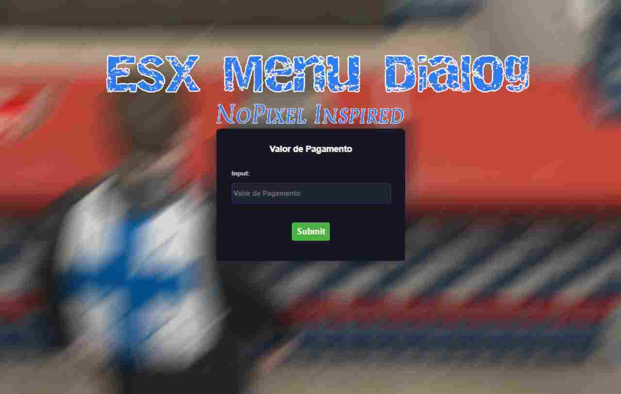 Esx menu Dialog - FiveM Store