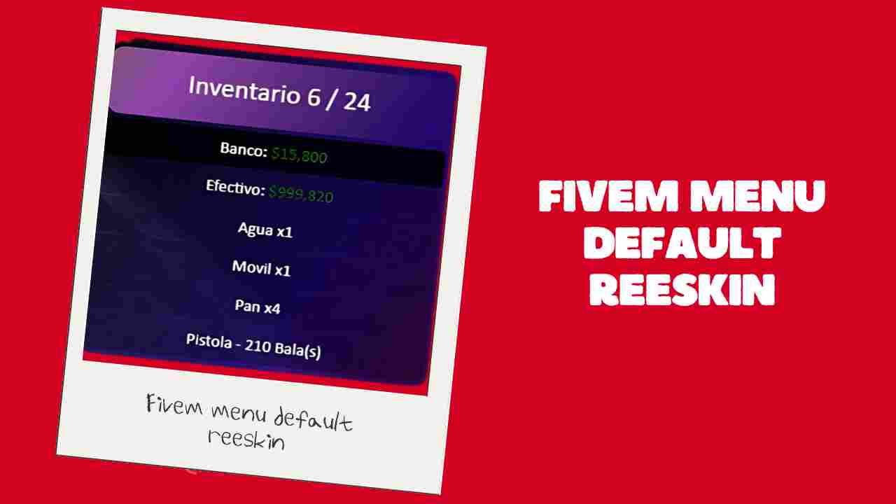 Fivem menu default reeskin - FiveM Store