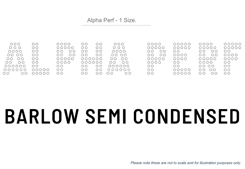 alpha lettering systems